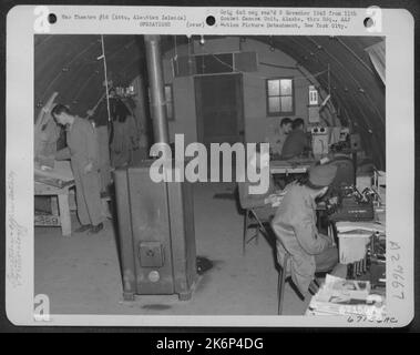 At Alexai Point, Attu, Aleutian Islands, Officers Of The 77Th Bomb ...