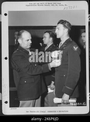 Major General James H. Doolittle Pins The Distinuguished Flying Cross ...