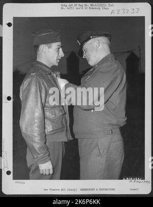 Gen. Henry H. Arnold Presents Awards, Amendola, Italy, 9 Dec. 1943 ...