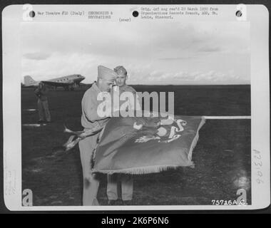 Major General Nathan F. Twining Studies A Map At A 90Th Photo Reconn ...