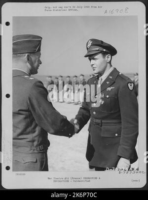 Major General Samuel E. Anderson Presents An Award To A Member Of The ...