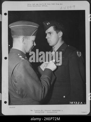 Major General Samuel E. Anderson Presents An Award To A Member Of The ...