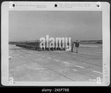 Review Of The 439Th Troop Carrier Group At An Air Base Somewhere In ...
