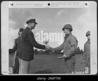 Major Gen. Charles T. Myers Presents Awards To Men Of The 439Th Troop ...