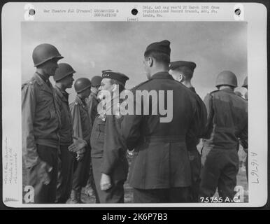 Lt. Gen. Lewis H. Brereton Congratulates A Member Of The 391St Bomb ...