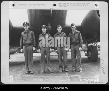 A Douglas C-47 Crew Of The 439Nd Troop Carrier Pose In Front Of Their ...