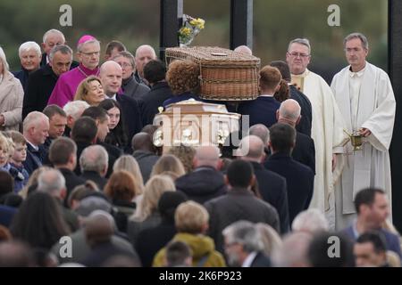 The coffins of Robert Garwe and his five-year-old daughter Shauna ...