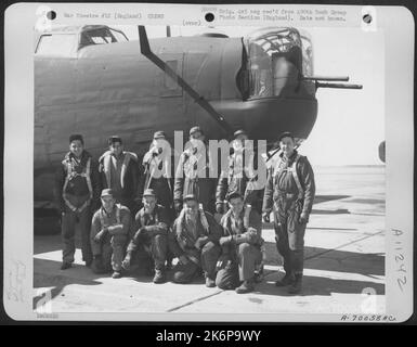Lt. Davis And Crew Of The 490Th Bomb Group Pose Beside Their ...