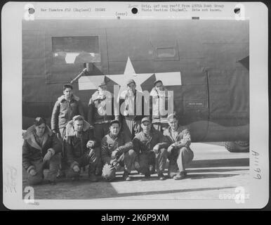 Lt. Davis And Crew Of The 490Th Bomb Group Pose Beside Their ...