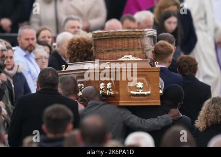 The coffins of Robert Garwe and his five-year-old daughter Shauna ...