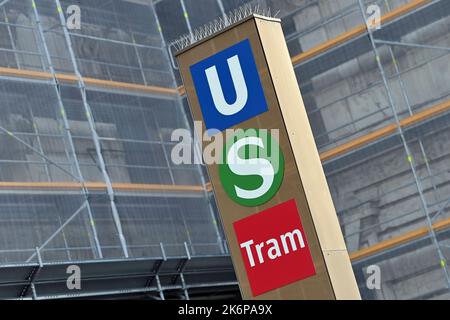 Munich, Deutschland. 14th Oct, 2022. Public transport Munich, logo ...