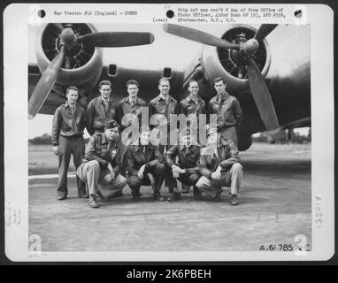 Crew Of The 452Nd Bomb Group, Beside The Boeing B-17 "Flying Fortress ...