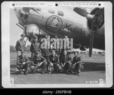 Crew Of The 452Nd Bomb Group, Beside The Boeing B-17 "Flying Fortress ...