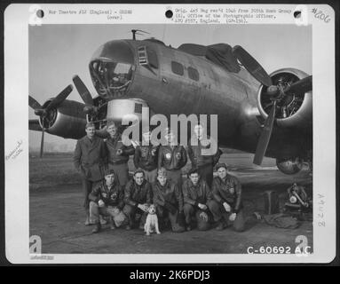 Boeing B-17 "Flying Fortress" Of The 305Th Bomb Group Warm Up Before ...