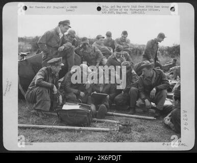 Lt. Personeus And Crew Of The 305Th Bomb Group Based In England, Shown ...