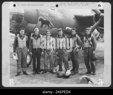 Crew Of The 391St Bomb Group Pose In Front Of The Martin B-26 Marauder ...