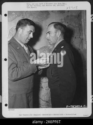 Major General Howard M. Turner Presents An Award To A Member Attached ...