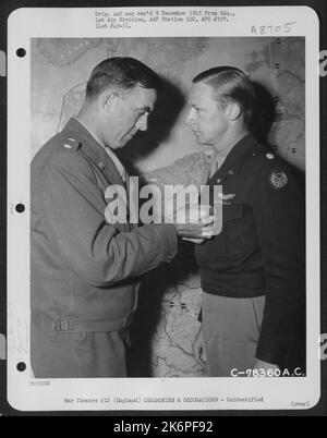Major General Howard M. Turner Presents An Award To A Member Attached ...