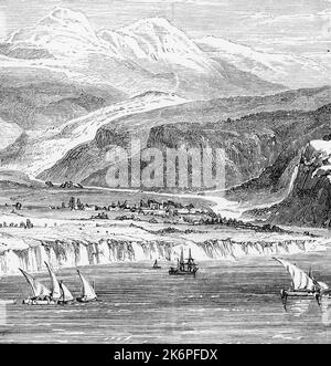 Battle of the Alma River, Crimean War, 20th September 1854; Black and ...