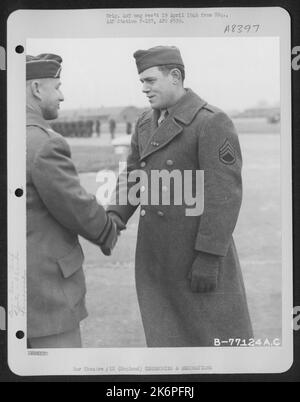 Brig. Gen. Murray C. Woodbury Congratulates A Member Of The 353Rd ...