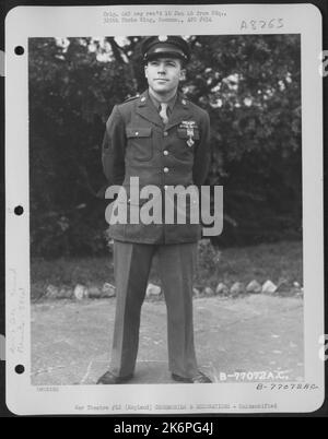 A Member Of The 381St Bomb Group Poses For The Photographer After He ...