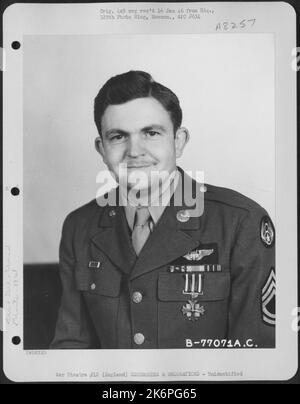 A Member Of The 381St Bomb Group Poses For The Photographer After He ...