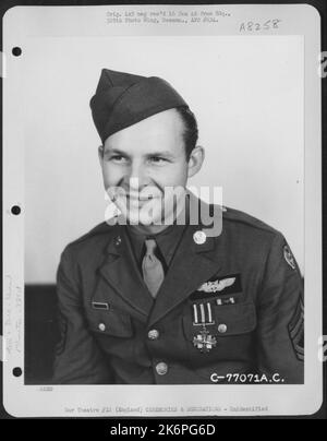 A Member Of The 381St Bomb Group Poses For The Photographer After He ...