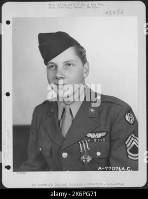 A Member Of The 381St Bomb Group Poses For The Photographer After He ...