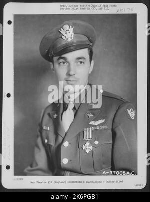A Member Of The 351St Bomb Group Poses For The Photographer After ...