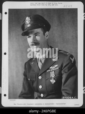 A Member Of The 351St Bomb Group Poses For The Photographer After ...