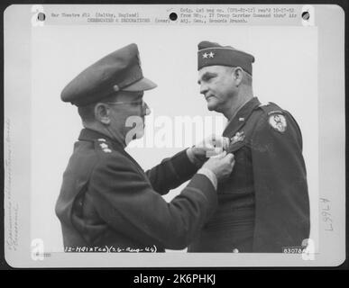 Lt. Gen. Lewis H. Brereton Presents Awards To Men Of The 439Th Troop ...