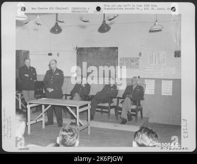Brig. General Ira C. Eaker Addresses Members Of The 479Th Anti ...