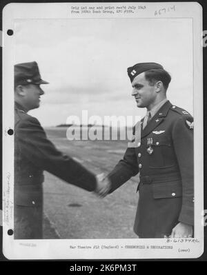 Brig. Gen. Archie J. Old, Jr., Congratulates 1St Lt. Carl J. Guerrin ...