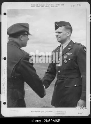 Brig. Gen. Archie J. Old, Jr. Congratulates Major William J. Atkinson ...