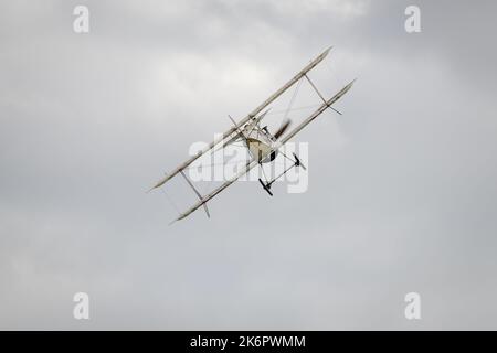Bristol Scout Type C, No.1264, airborne at the Race Day airshow held at ...