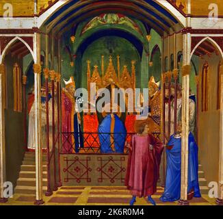 The alms of St Nicholas; St Nicholas ordained as bishop of Myra by ...