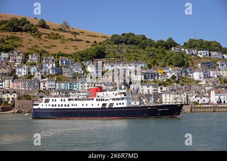 HEBRIDEAN PRINCESS arriving in DARTMOUTH on the RIVER DART, SOUTH DEVON ...