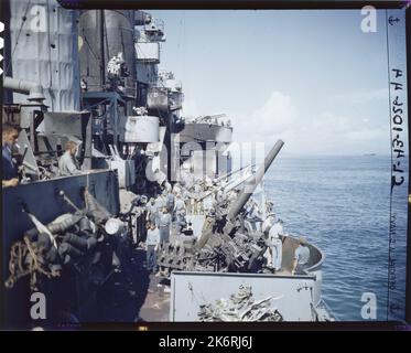 Battle Damage to the USS Nashville (CL-43) "Battle damage to the USS ...