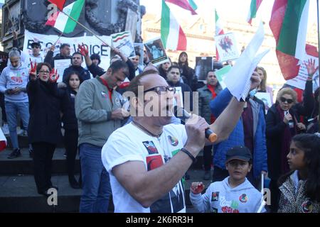 Mahsa Amini Vigil in Newcastle upon Tyne, UK, 15th October 2022, Credit ...