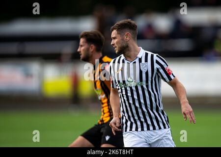 Merthyr Tydfil, UK. 15th Oct, 2022. Merthyr Town celebrate at full time ...