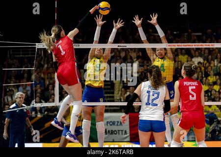 1APELDOORN - Bianka Busa of Serbia in the match against Brazil during ...