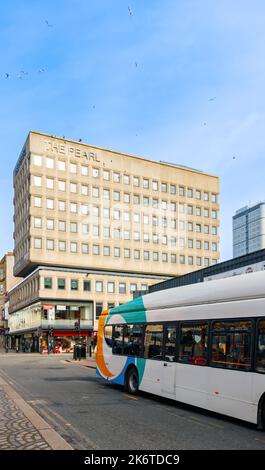 the pearl assurance brutalist and modernist 1970s building in Newcastle ...