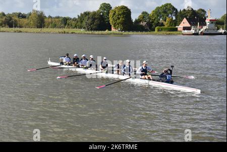 Rowing Eight, Rowing 8, USA National Team at the Canal Cup on the Kiel ...