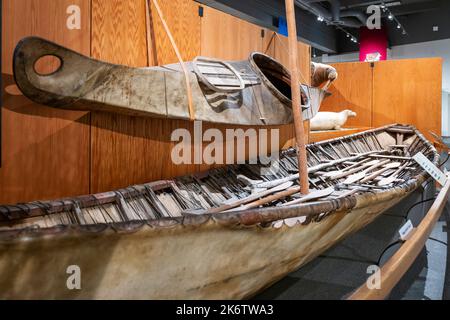 Historic aboriginal kayak; University of Alaska; Museum of the North ...