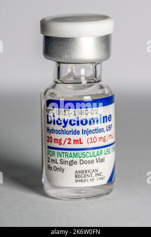 Vial of dicyclomine Stock Photo - Alamy