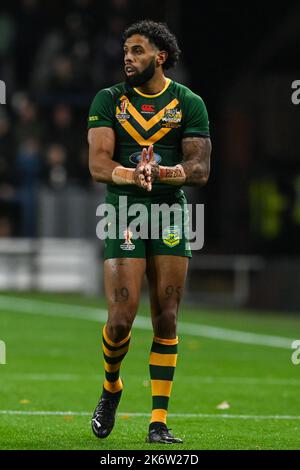 Josh Addo-Carr of Australia during the Rugby League World Cup 2021 ...