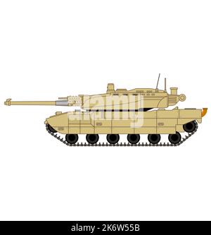 American battle tank. Abrams tank. Army tank. Vector illustration on ...