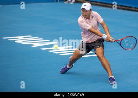 HUA HIN, THAILAND - OCTOBER 16: Zhuoxuan Bai of China during the final ...
