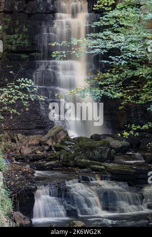 Mill Gill Falls at Askrigg in North Yorkshire Stock Photo - Alamy