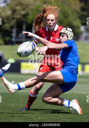 Canada's Alex Tessier during the Women's Rugby World Cup pool B match ...